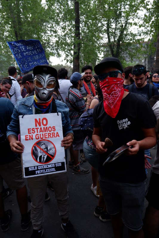 Estas son las fotos de las protestas de Chile en 2019