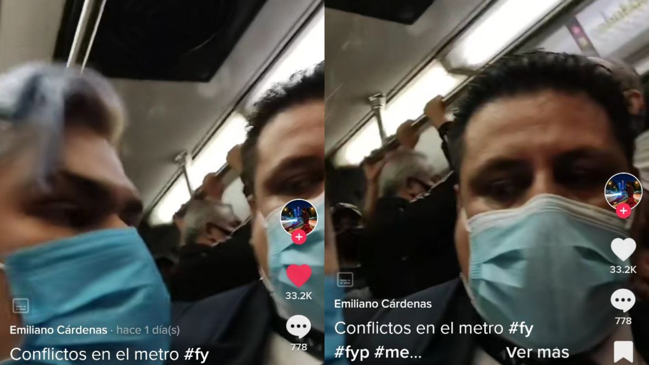 ¡Tururú! Joven gana lugar en el metro y hombre casi se sienta encima de ...