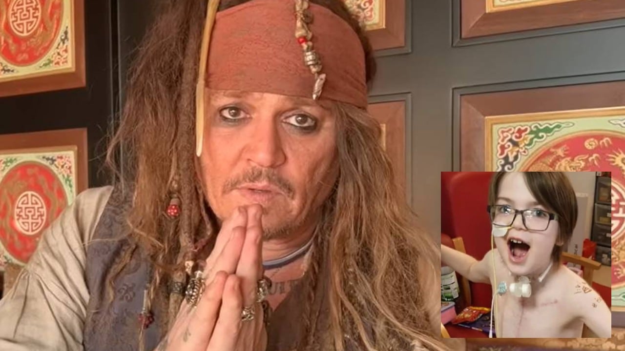 "Todo mi amor, capitán": Jack Sparrow da sorpresa a niño con enfermedad ...